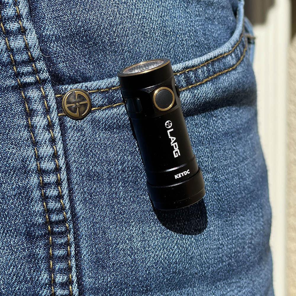 LAPG Ultra-Compact Rechargeable Keychain Flashlight