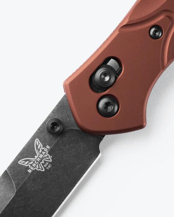 Benchmade 945BK-03 Mini Osborne Reverse Tanto Plain Edge Magnacut Burnt ...