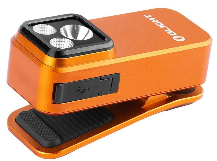 Olight Oclip Pro Clip on Flashlight with Floodlight Spotlight and Red Light
