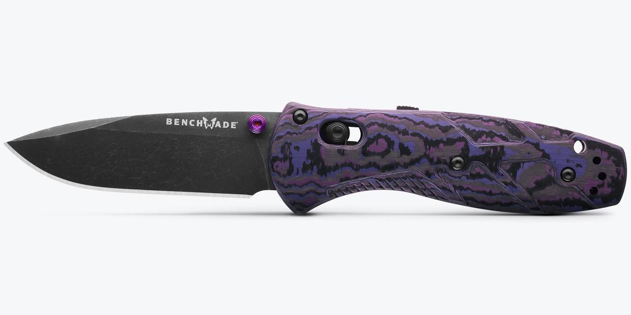 Benchmade Purple Haze 2025 Limited Edition Mini-Barrage Gold Class Knife