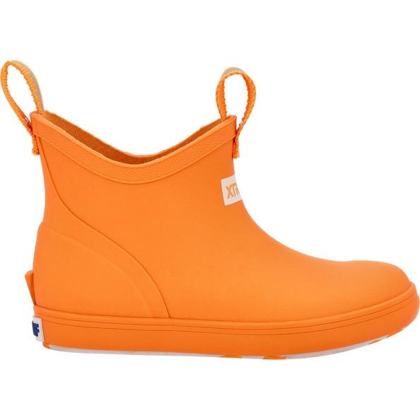 Xtratuf XKAB700C Little Kids Waterproof Neon Orange Ankle Deck Boot