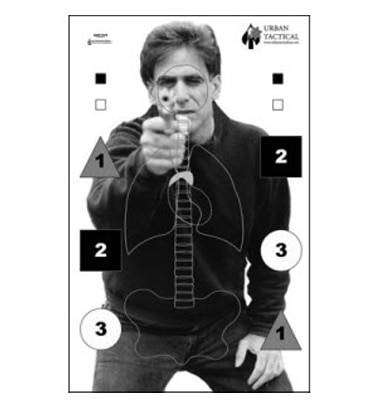 Law Enforcement Targets, Inc. Urban Tactical Anatomy Photo Targets