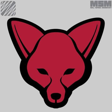 Mil-Spec Monkey Fox Head Patch Color Assortment