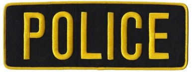 Hero's Pride Reflective Police Back Patches