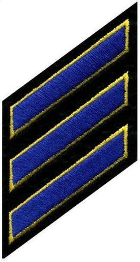 Hero's Pride Hashmarks - Royal-Med Gold/Black