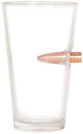Lucky Shot .50 BMG Projectile Bullet Pint Glass