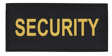 Hero's Pride Security Tactical Chest and Back Printed Patch Set