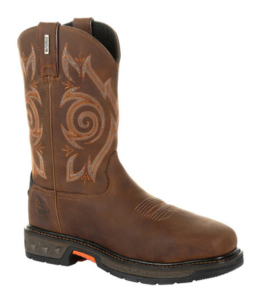 Georgia Boot Carbo-Tec LT 11" Leather Waterproof Steel Toe Pull-On Boot