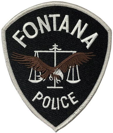 Hero's Pride Fontana Police Patch - 3 7/8" x 4.5"