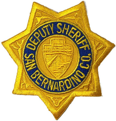 Hero's Pride San Bernardino Co. Deputy Sheriff Star Patch - 3" x 3"
