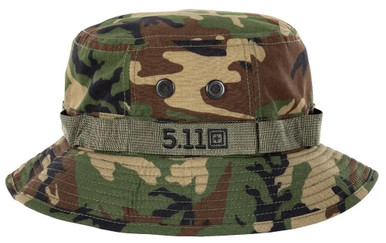 5.11 Tactical Woodland Camo Adjustable Boonie Hat 89514