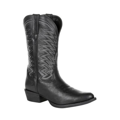 Durango Rebel Frontier Men's Black Western Leather R-Toe Boot