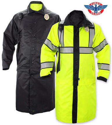 First Class Uniforms Class 3 Type P Reversible High Visibility Long ...