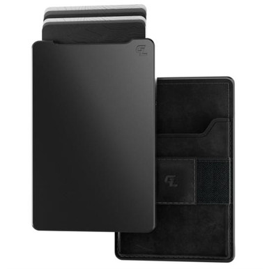 Groove Life Gun Metal & Black Leather Wallet WLT3-322