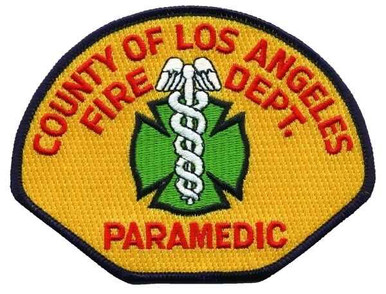 Hero's Pride LA County Fire Department Paramedic Patch