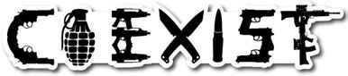 LA Police Gear Men's Coexist Decal