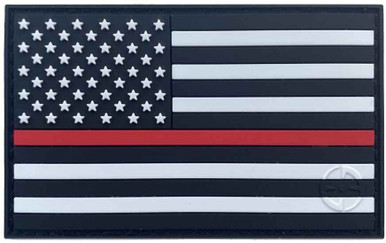 LA Police Gear Thin Red Line Patch