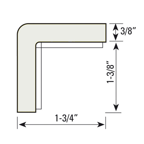 White Corner Guard in 16-foot Roll Le...