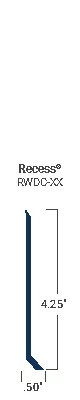 Perceptions Wall Base - Recess with Toe - 4.25in Height, 120ft Length ...