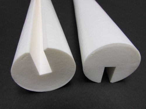 White Thick, I-Beam Shelf Foam Guard, Black-yellow