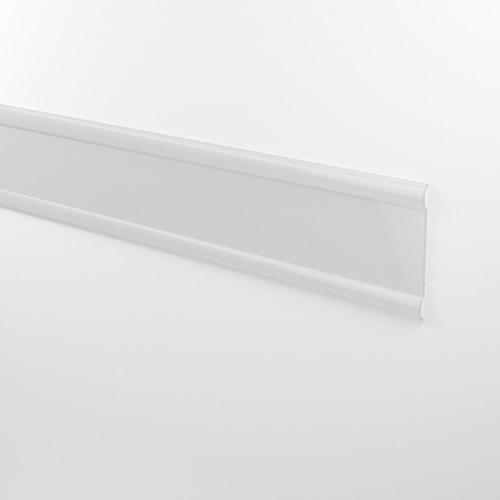 InPro Clear Wall Guard, 4in x 8ft, w/Fasteners, Chair Rail