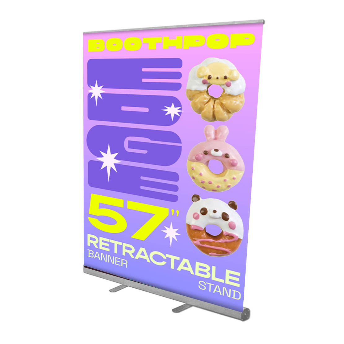 57" Edge Retractable Roll Up Banner Stand (BS57EC)