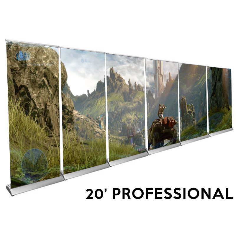 20ft. Instant Banner Stand Wall (Pro)