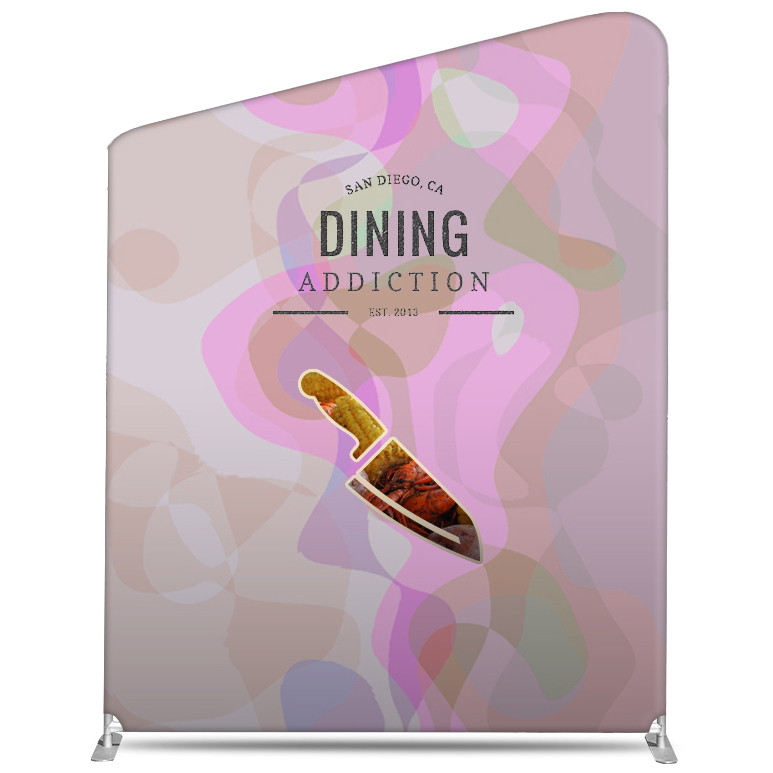 78" Rise XL Double-Sided Fabric Banner Stand (Slant)