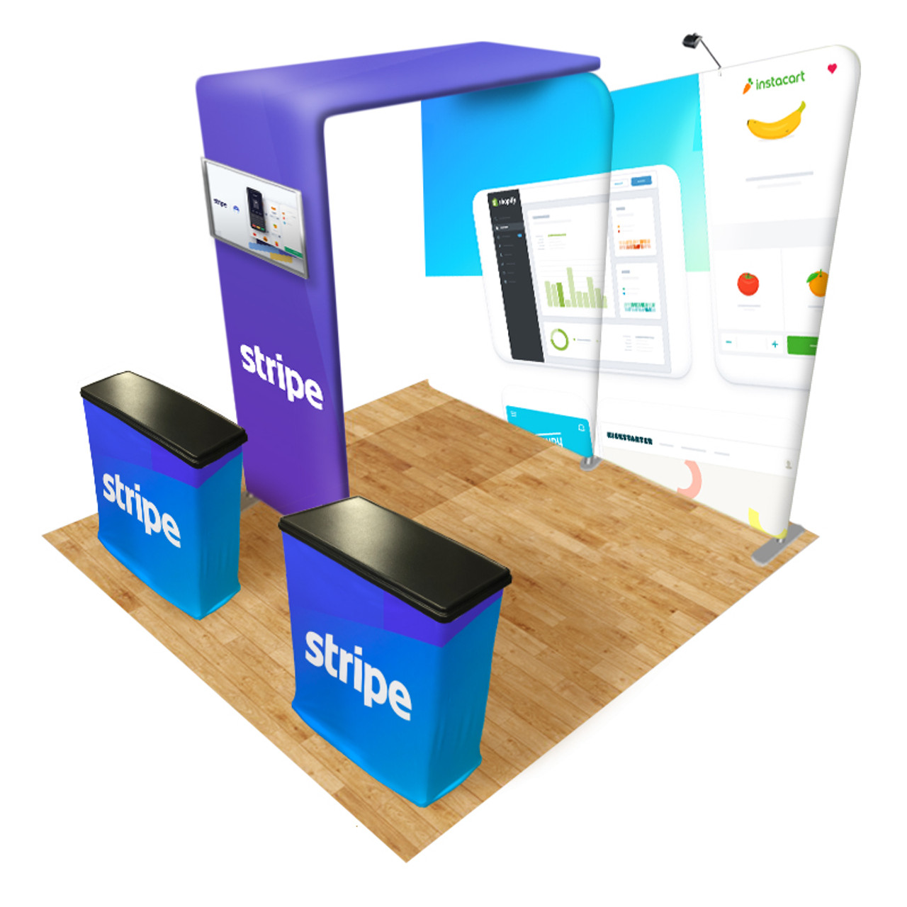 Connect 10x10 Trade Show Booth Kit (H)