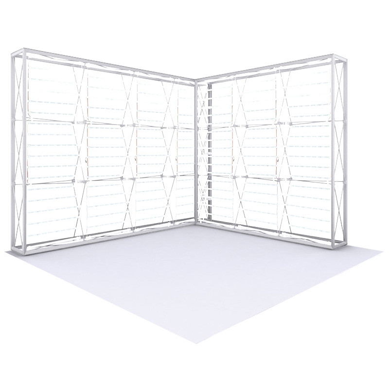 Luminous L-Shaped Corner Backlit Trade Show Booth Display Kit (A)