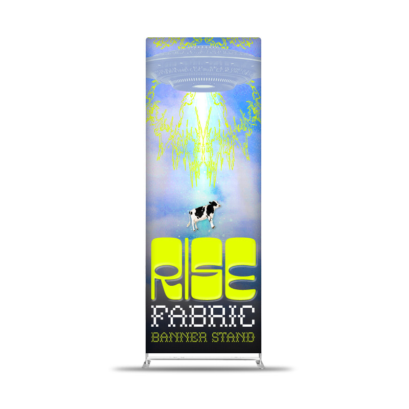 33.5" Fabric Tube Banner Stand - BoothPop