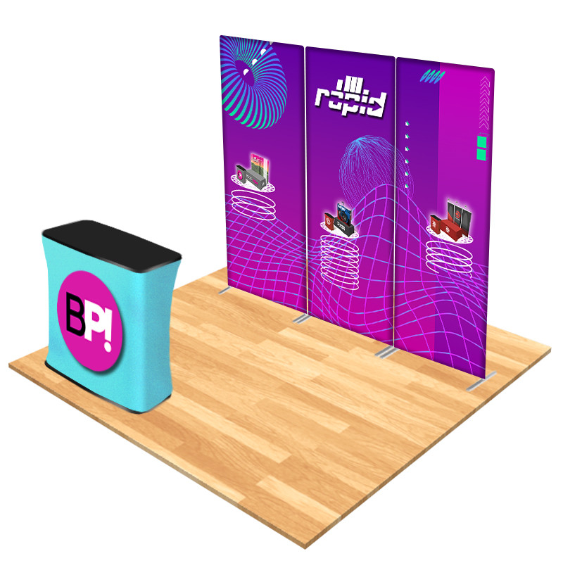 Rapid Trade Show Booth Display Package (E) - BoothPop