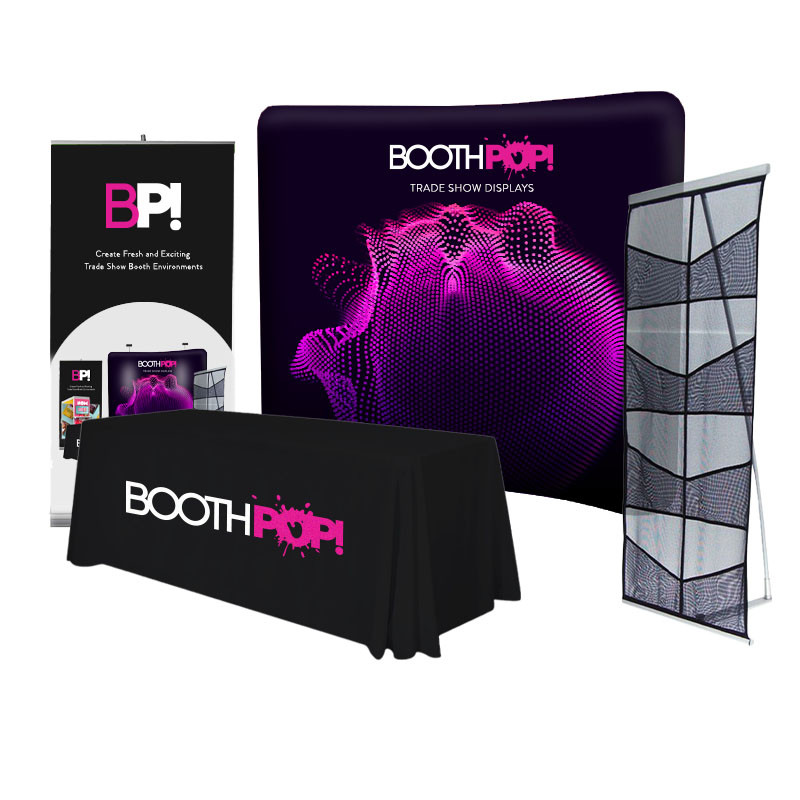 BoothPOP! Complete Trade Show Standard Booth Package (A)