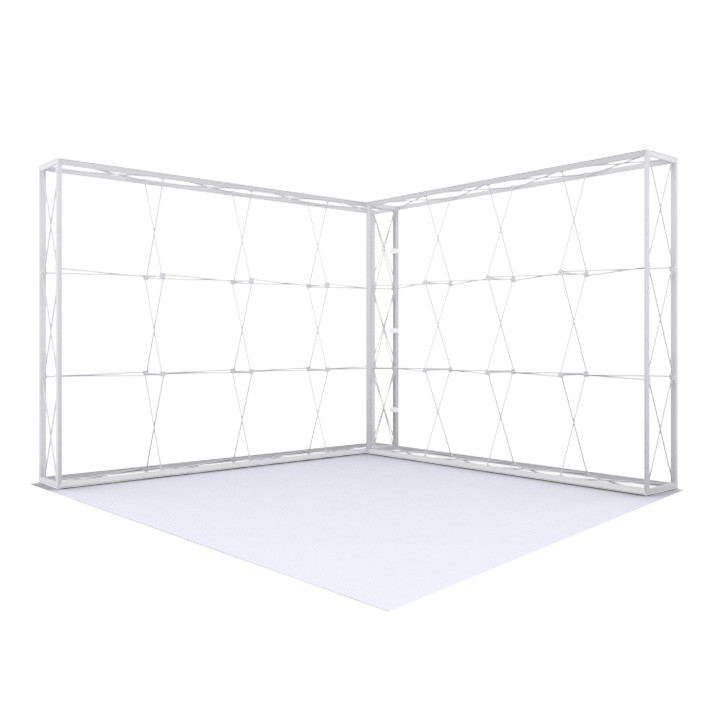 Luminous L-Shaped Corner Backlit Trade Show Booth Display Kit (D)