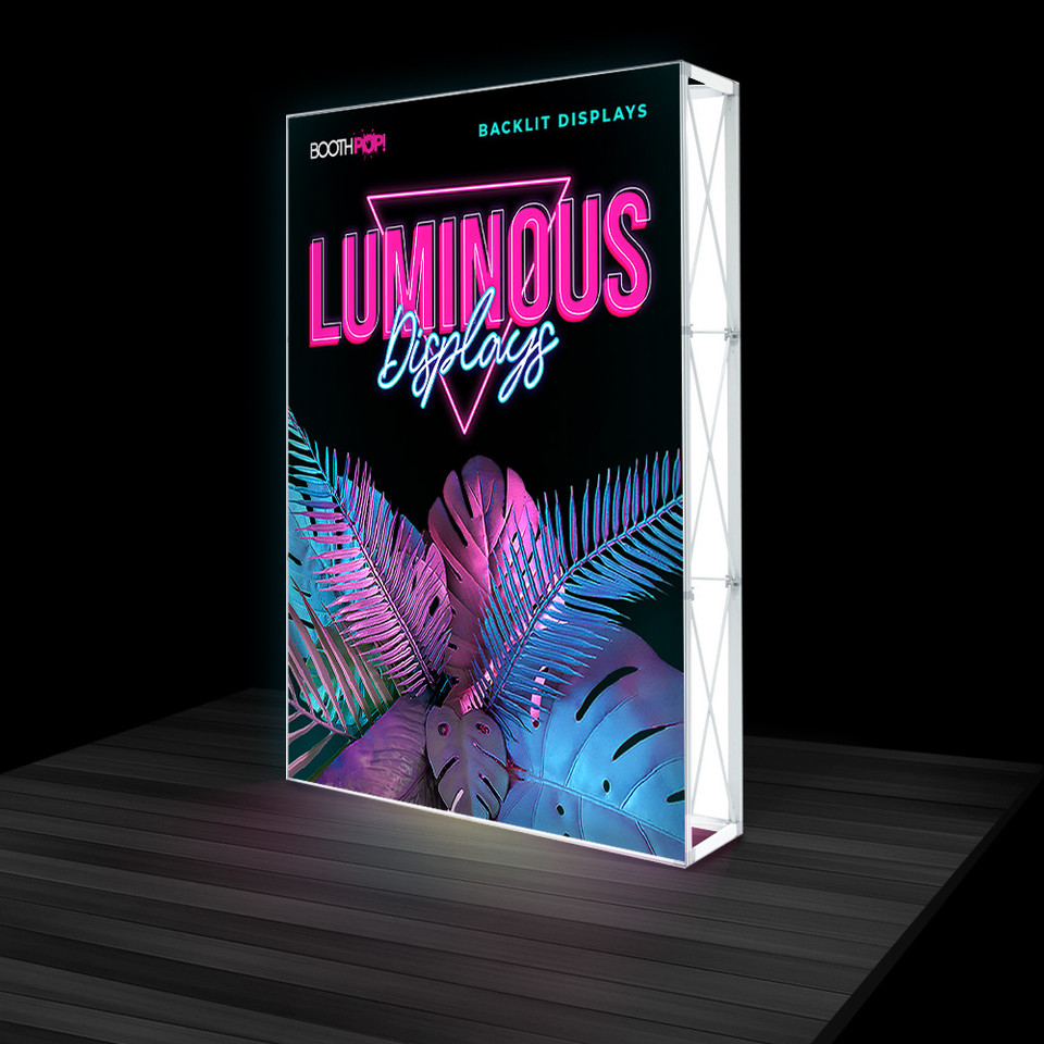 Luminous Backlit Pop Up Backdrop 60" x 90" SEG Display (M)