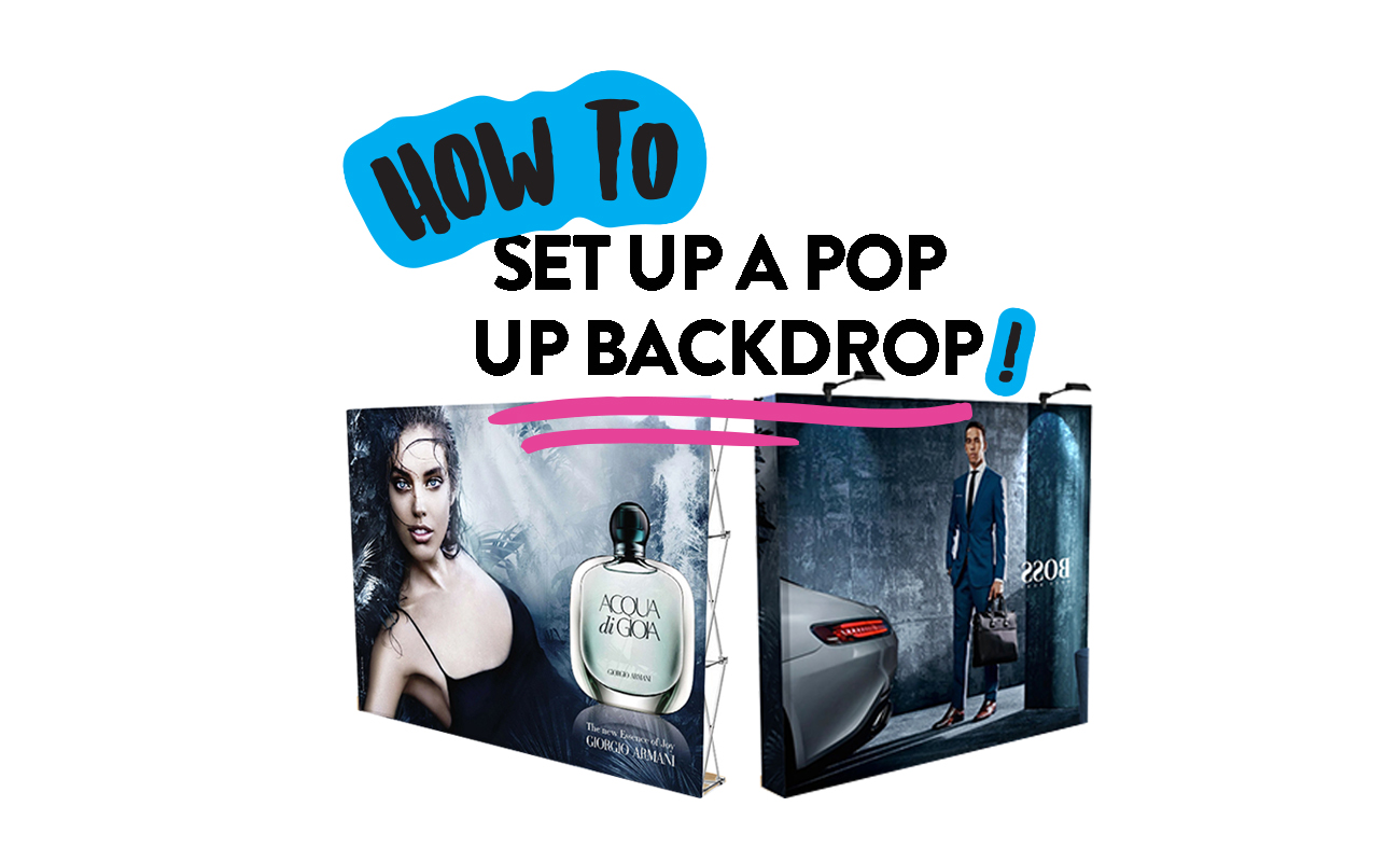 How To Set Up A Pop Up Backdrop For Your Trade Show Booth - BoothPop