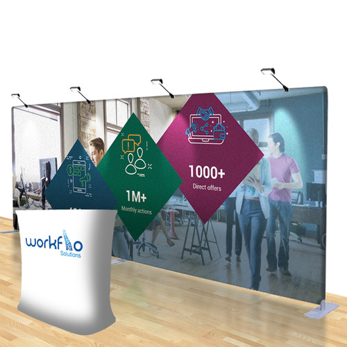 20ft. Urge Straight Fabric Tube Backdrop Display (POP20S)