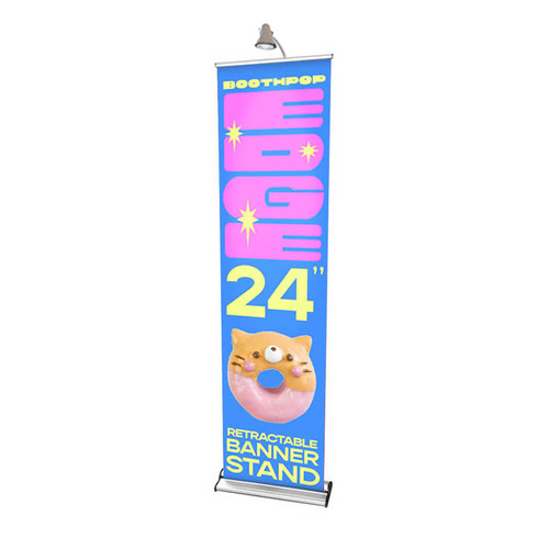 24" Edge Retractable Roll Up Elite Banner Stand (BS24EL)