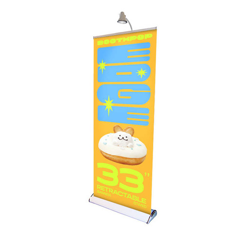 33" Edge Retractable Roll Up Deluxe Banner Stand (BS33DX)