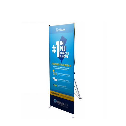 24" Edge X Frame Free Standing Banner Stand (BS24X)