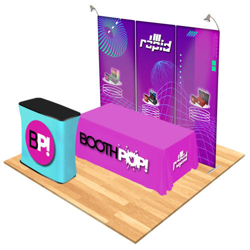 Rapid Trade Show Booth Display Package (E) - BoothPop