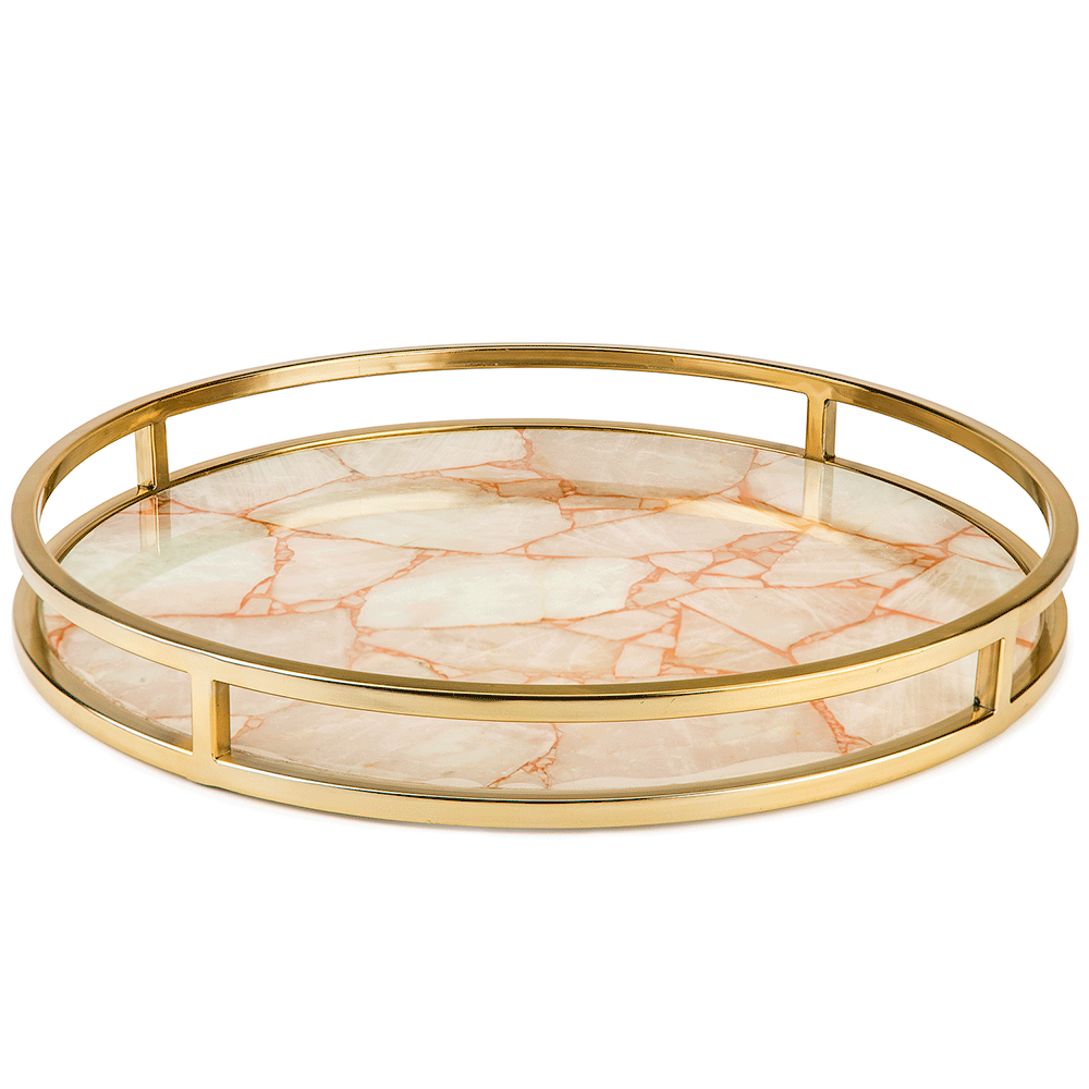 Pink Quartz Tray | Between The Sheets