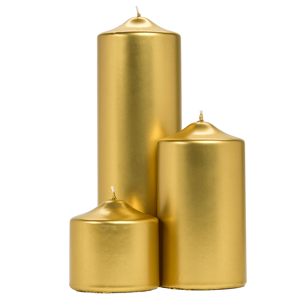 Lacquered Pillar Candle | Between The Sheets