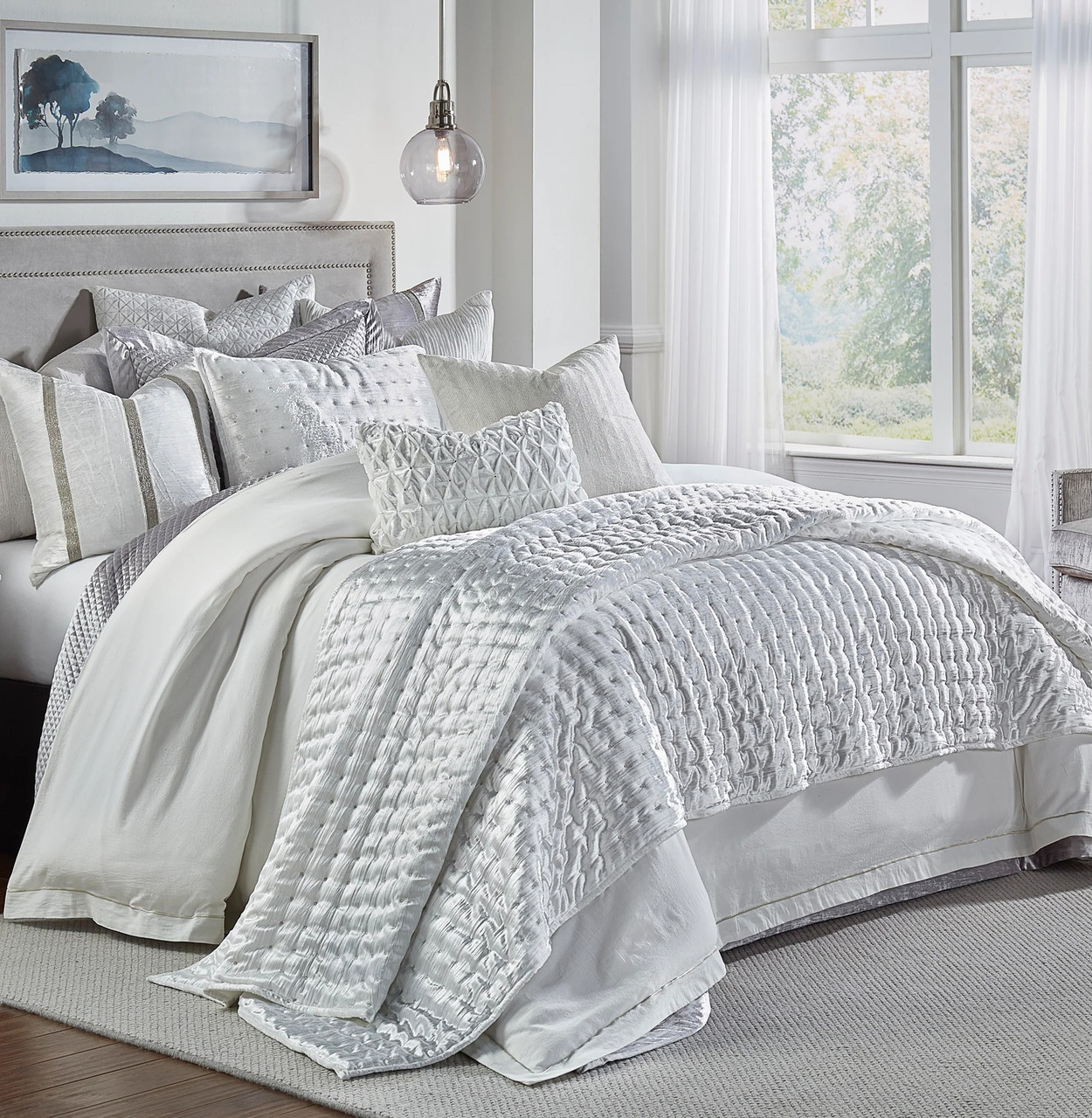 Prato Ivory Quilt Set - Between The Sheets
