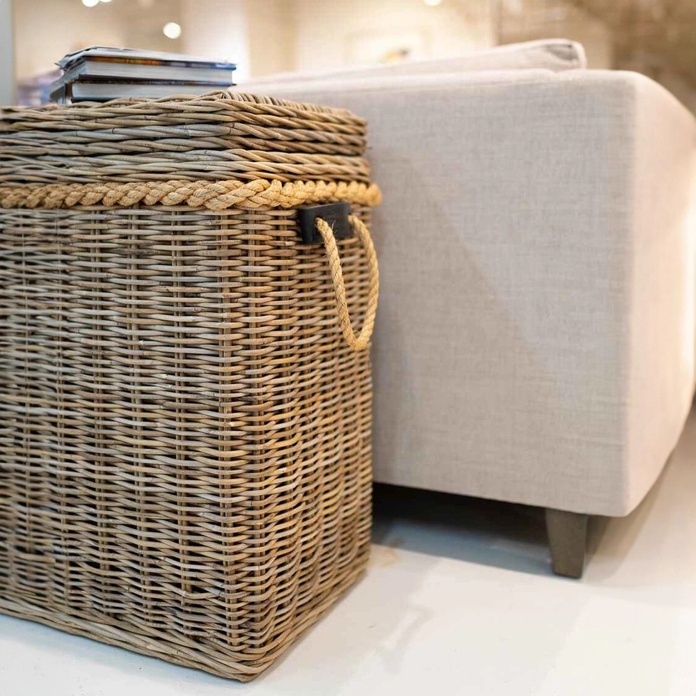 Sabrina Basket Console With Storage - Between The Sheets