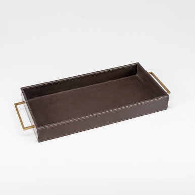 Leather handled tray - Between The Sheets