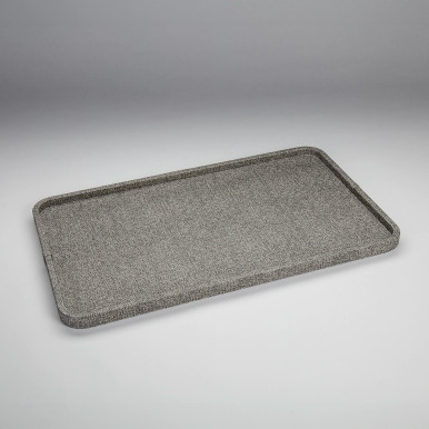 Textured rectangle tray- Ima black - Between The Sheets