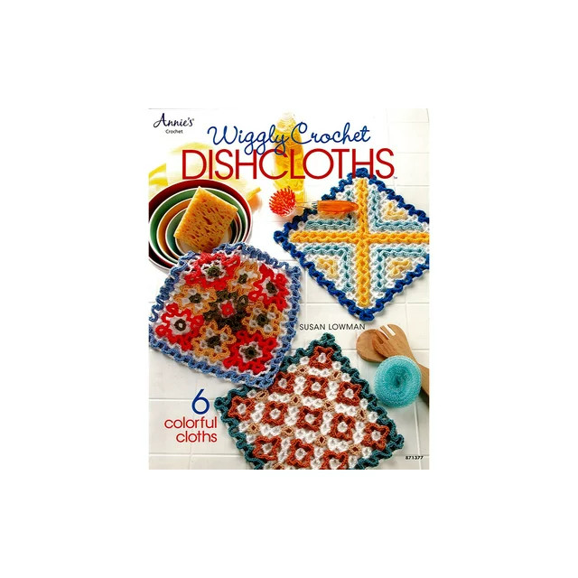 Wiggly Crochet Dishcloths - 6 Colorful Cloths by Susan Lowman ...