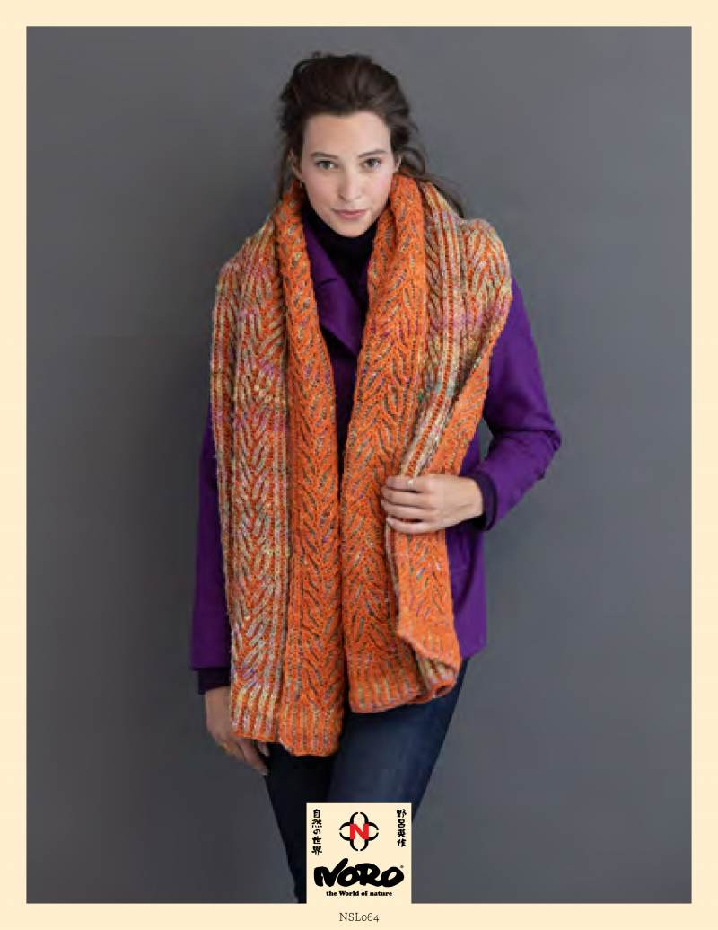 Noro Pattern - Malvinas & Viola - Dahlia Brioche Wrap NSL067 - Nautical ...