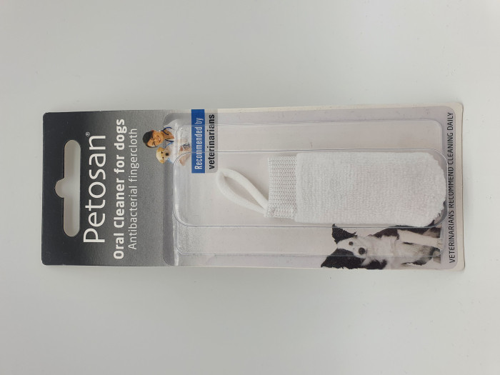 Petosan Oral Cleaner Finger Cloth for Dogs - The Animal Pharmacy